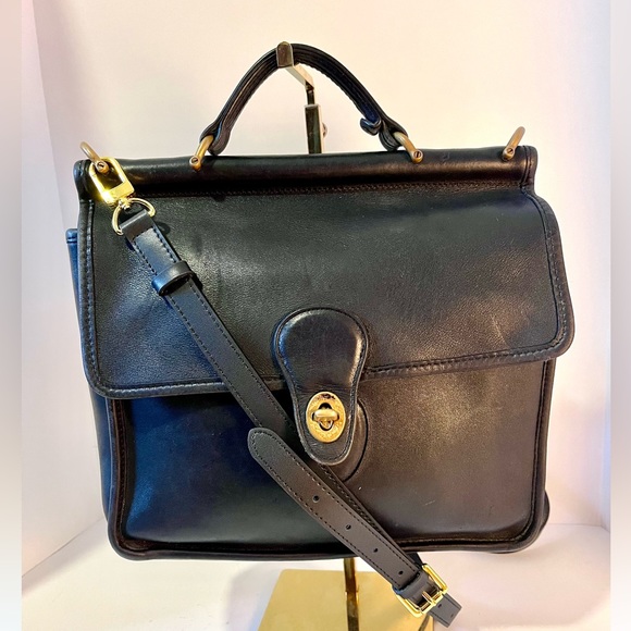 Coach | Bags | Coach 9927 Vintage Willis Black Leather Crossbody ...